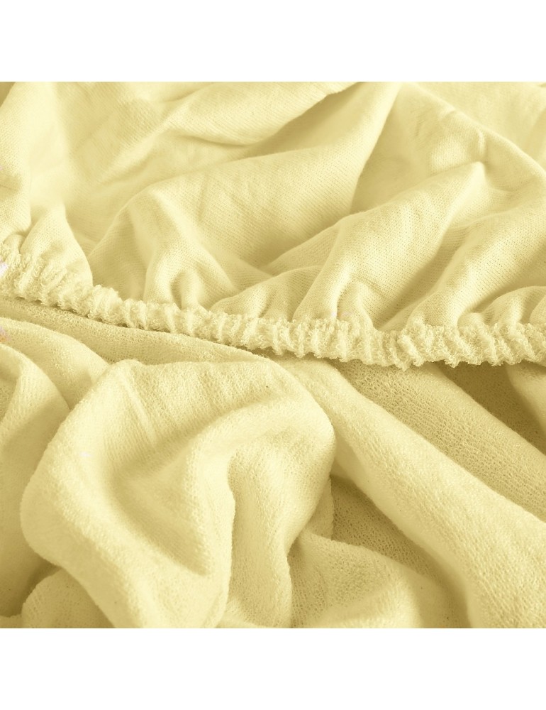 EMI - Plachta posteľná žltá froté EMI