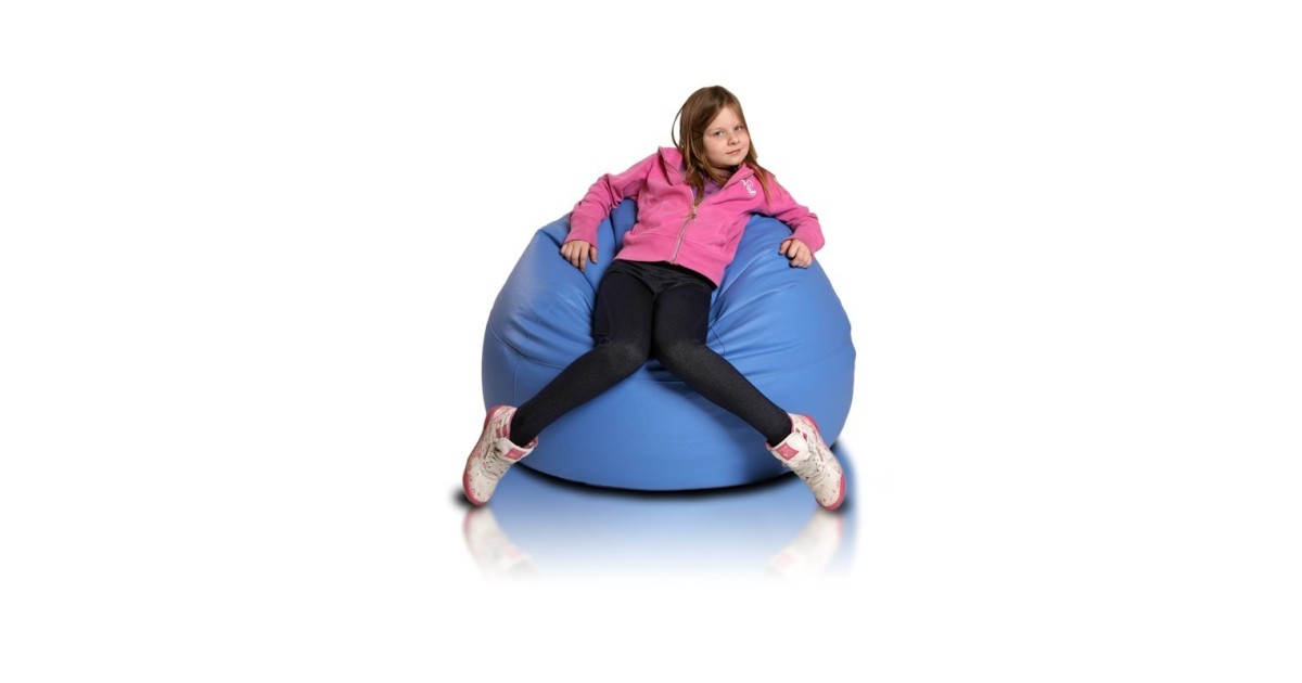 EMI - Sedací vak pre deti malá guľa modrá EMI